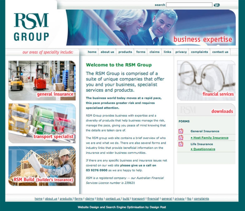RSM Group Website Design | Design Post Digital